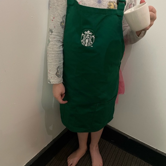 Starbucks | Costumes | Starbucks Child Sized Apron Dress Up Starbucks Kids Apron Barista ...